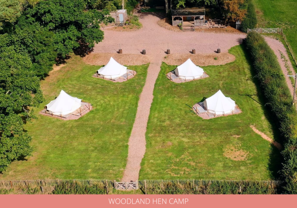 Hen Camp at Field Head Farm - Hen Party Glamping, Staffordshire.