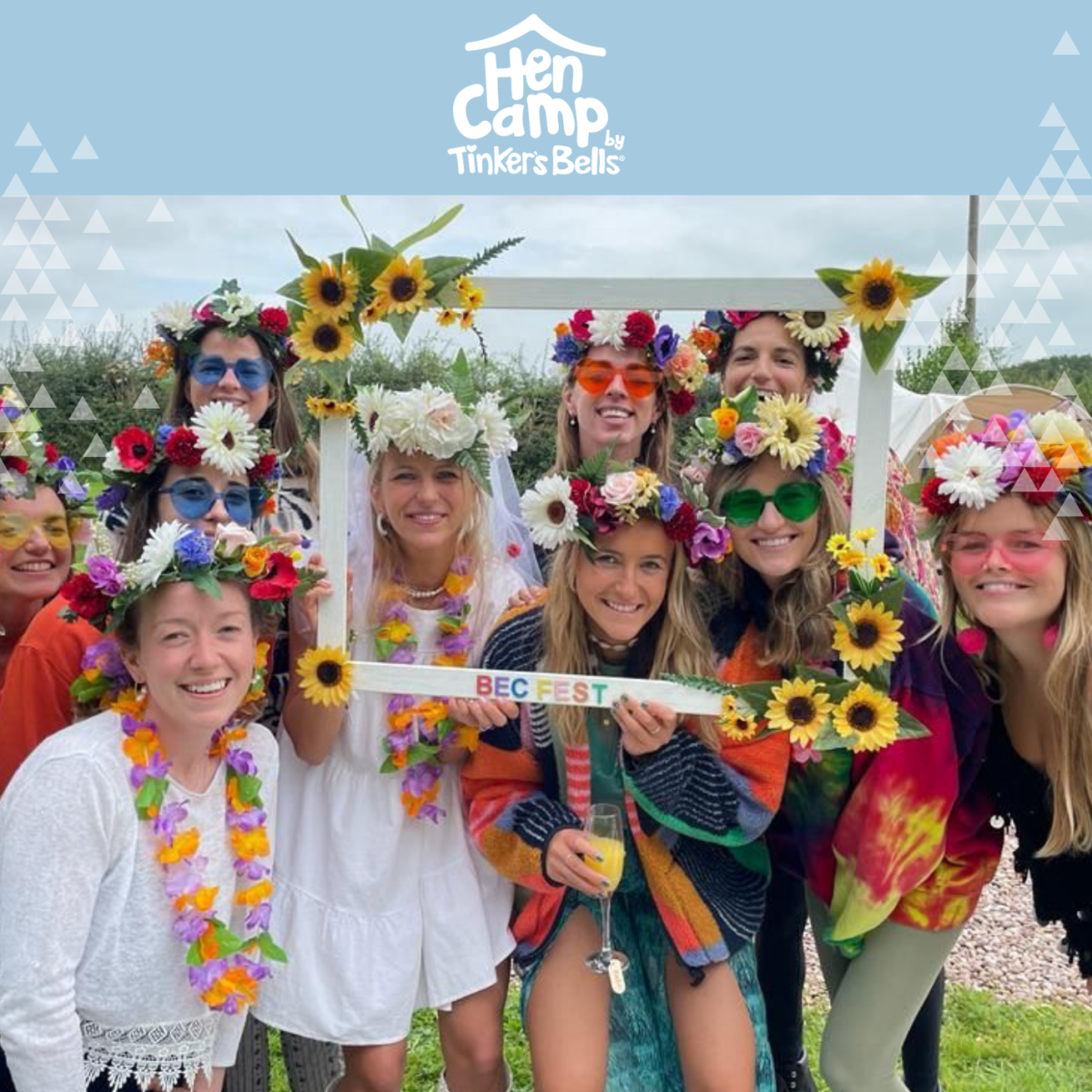 Hen Camp at Field Head Farm - Hen Party Glamping, Staffordshire.